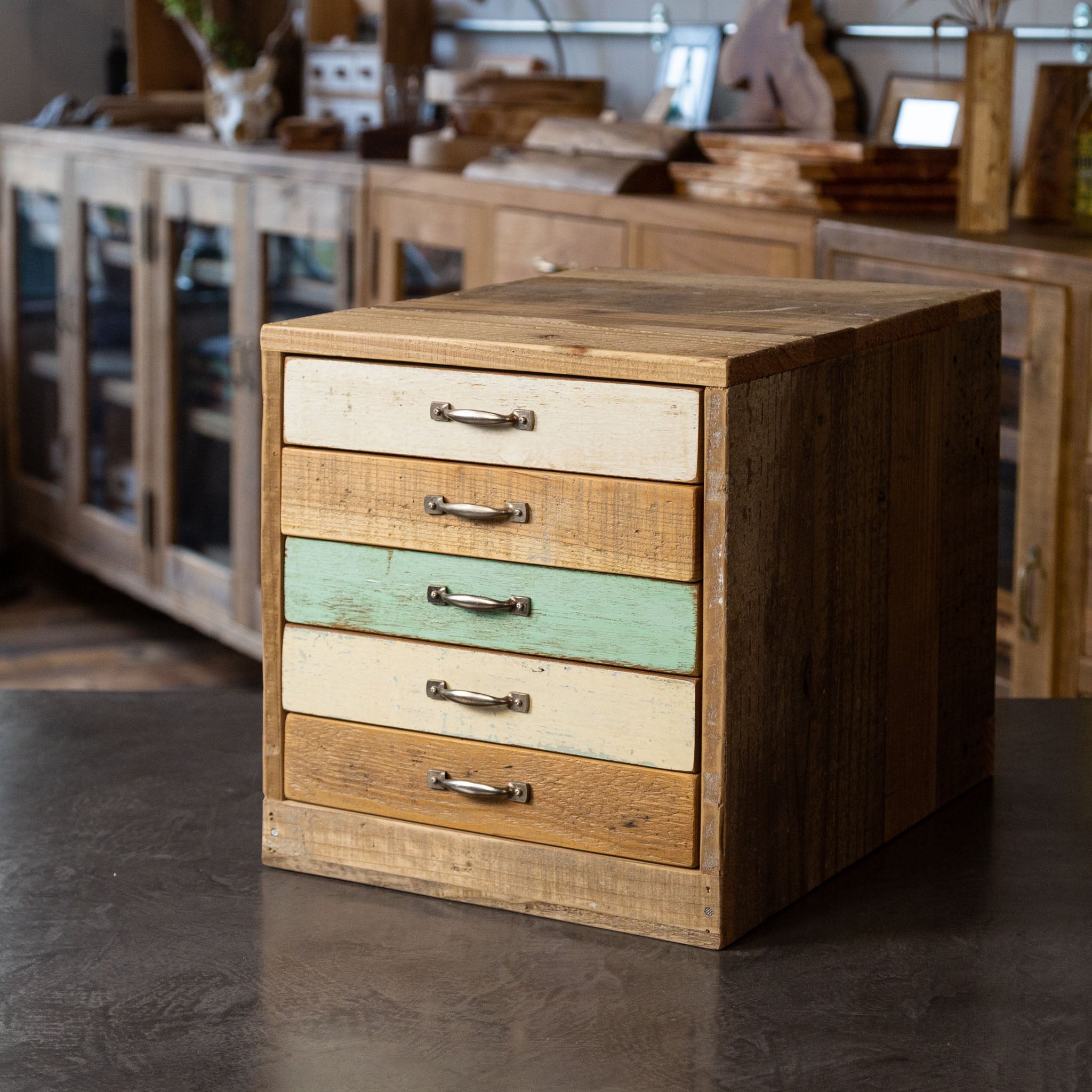 5 TRAY CHEST - OLD WOOD | T-PLASTER ONLINE STORE